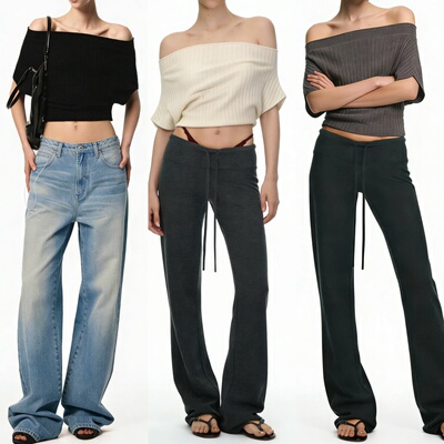 WEEEECHAN次日早晨  “优雅露肤”多种穿法螺纹针织短袖上衣