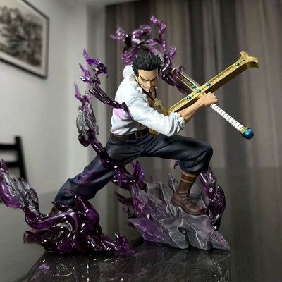 海贼王GK 米霍克大剑豪天绘鹰眼 战斗版动漫手办模型桌面摆件批发