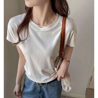 2026夏新款莫代尔蝙蝠袖T恤女