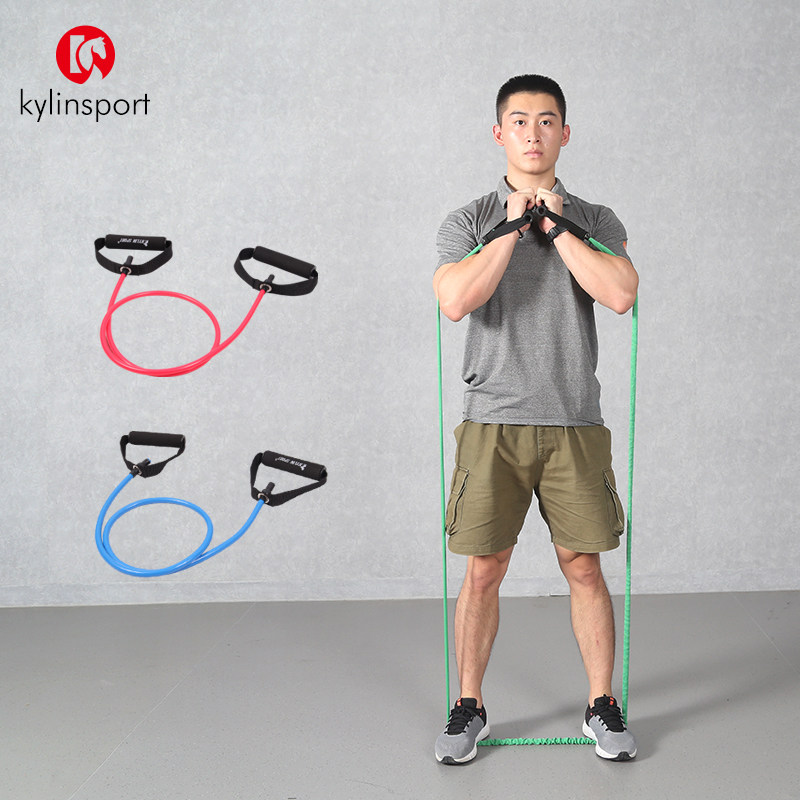 多功能拉力绳女健身力量训练弹力绳弹力带家用瑜伽拉力器健身器材_虎窝淘