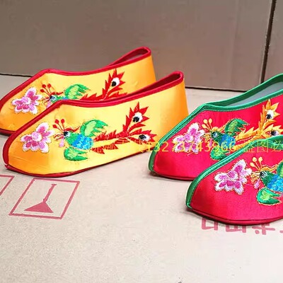绣花鞋观音菩萨王母娘娘手工制作