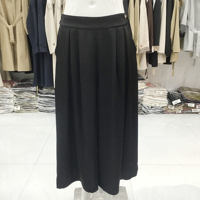 绮绣缘2788 桑蚕丝宽腿裤女单裤2026夏新款气质妈妈真丝缎阔腿裤