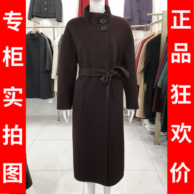 秋水兰熙88269 双面呢羊绒大衣女2026冬季新款韩版长款羊毛外套