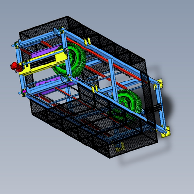 复杂垂直升降机三维图模型02200512（SLDPRT 文件格式）