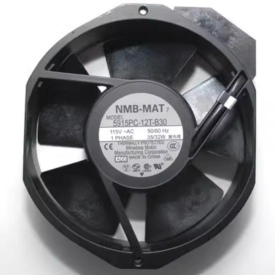 NMB 5915PC-12T-B30 17238 115V 全金属外壳 耐高温散热风扇