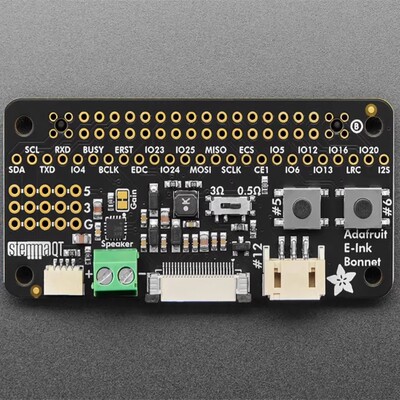 6418 E-Ink Bonnet for Raspberry Pi-24pin E-Paper Displays