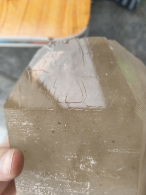 2191克巴西纯天然无染色黄水晶骨干原石双生水晶原石 资料库水晶