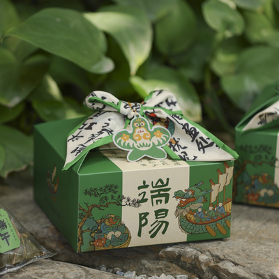 2026新款端午高档礼品丝带盒子