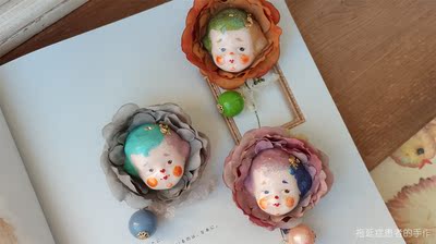 拖延患者原创设计手作胸针