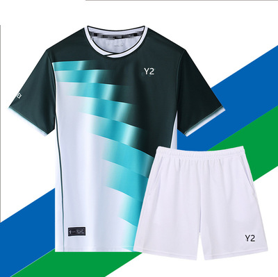 新羽毛球服男女短袖网球服韩版速干学生儿童大赛训练服透气23053