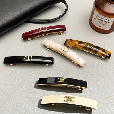 新款弹簧发夹女卡子时尚高级感