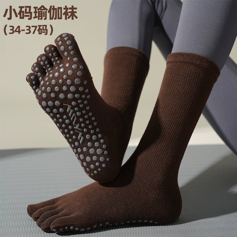 小码瑜伽袜子防滑专业女五指袜室内健身地板袜成人小脚普拉提袜子