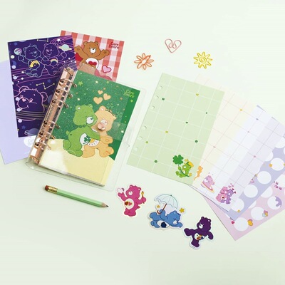 LUCALABCAREBEARS6孔活页手账日