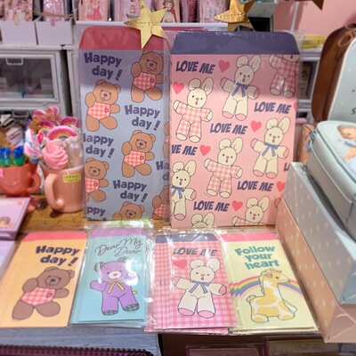 韩国afrocat可爱复古信封