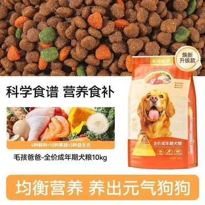 毛孩爸爸鸭肉梨全价犬粮大中小型通用金毛全阶段营养犬粮10kg