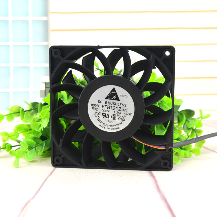 正品台达 FFB1212SH 12025 12V 1.24A 12CM暴力高转速大风量风扇_虎窝淘