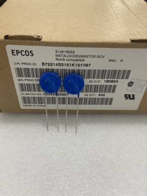西门子压敏电阻 S14K150 EPCOS压敏 B72214S2151K101 S14K150E2