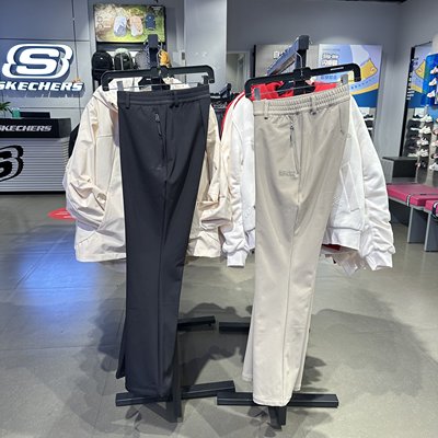 Skechers斯凯奇秋冬女士加绒舒适保暖防泼水百搭修身长裤P425W133