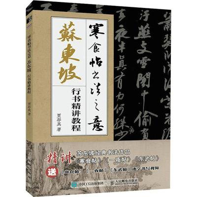 RT正版 寒食帖书法之意 苏东坡行书精讲教程9787115613042 贾存真人民邮电出版社艺术书籍