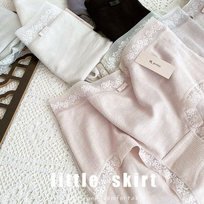 小兰裙f012柔软无痕纯棉提花petite蕾丝内裤女