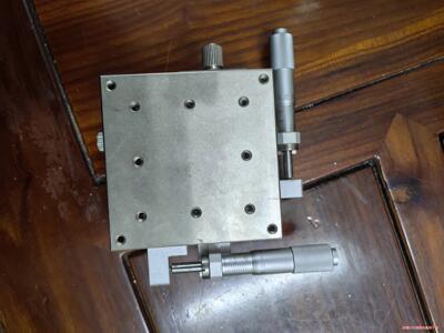 不锈钢XY轴手动微调滑台 台面80X80mm 单层厚度20m(议价商品）