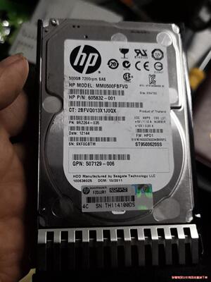 惠普硬盘MM0500FBFVQ 500GB  7200rpm议价商品