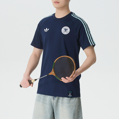 Adidas阿迪达斯男装短袖T恤26夏季新款圆领透气足球运动服JZ9342