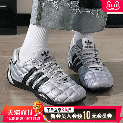 阿迪达斯三叶草女子休闲鞋官方正品赛车鞋薄底轻便运动鞋JS0284