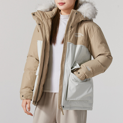 NEW BALANCE羽绒服女装厚外套25冬季运动服保暖休闲连帽NPE43042