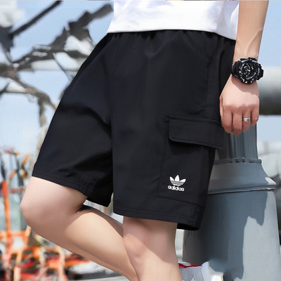 adidas阿迪达斯三叶草夏季男子运动休闲短裤裤子沙滩五分裤JD0406