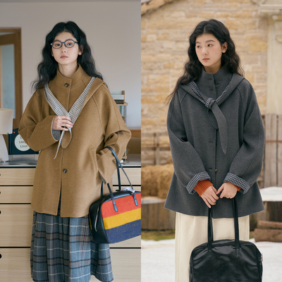 Bruland“暖色格韵味”妮子外套