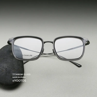 「V906T」日本复古empire帝国半钛超轻复古男士可配近视眼镜框