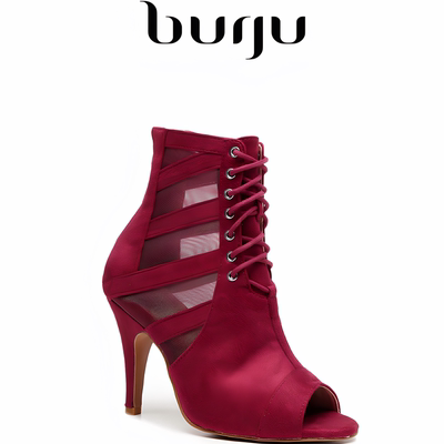 Burju-Jett高跟鞋绑带舞鞋