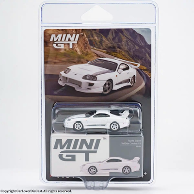 MINIGT+1:64+丰田Supra+A80+Veilside，白色挂卡版 拆封不退