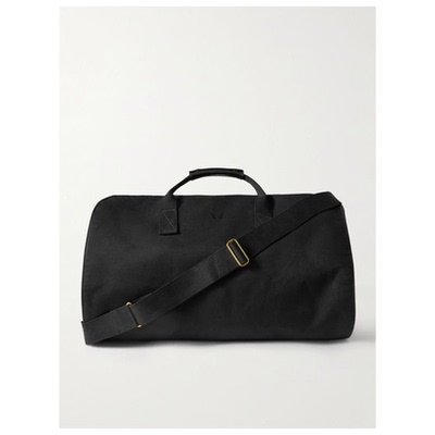 BENNETT WINCH Suit Carrier 皮革饰边帆布旅行袋男大容量行李