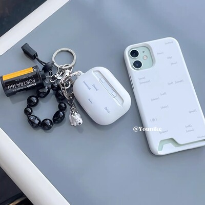 韩国进口韩系极简情侣款耳机壳