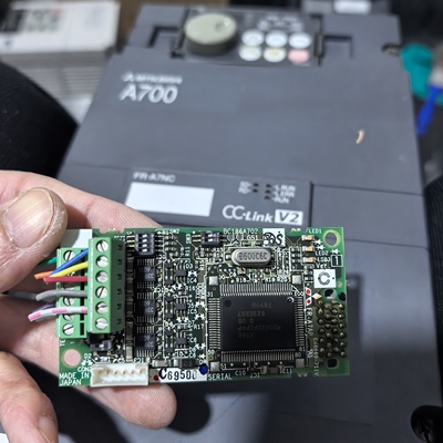 三菱A700变频器FR-A7AP通讯卡BC186A702G51 FR-A7NC CC-LINK 二手