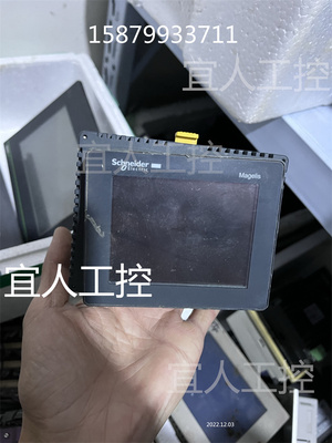二手拆机 施耐德触摸屏HMISTU655，HMIS5T 后处理模块
