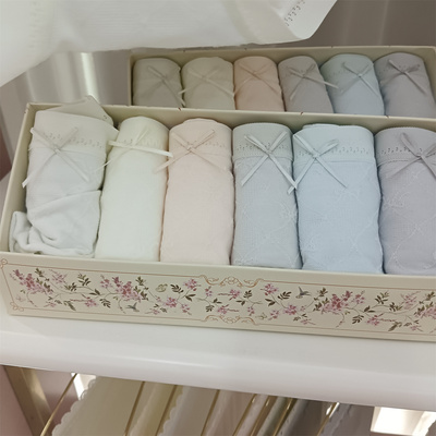 秘语棱镜织光 婴肤棉提花舒适女士中腰平角内裤62145/62146/62147