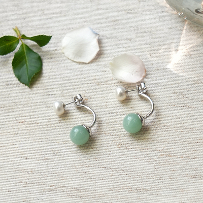 Cha 官方 | Soft Mountains软山 Liv 东陵玉珍珠耳钉