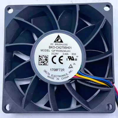 台达QFR0824UH 24V 0.44A 8025 8CM双滚珠大风量变频器散热风扇