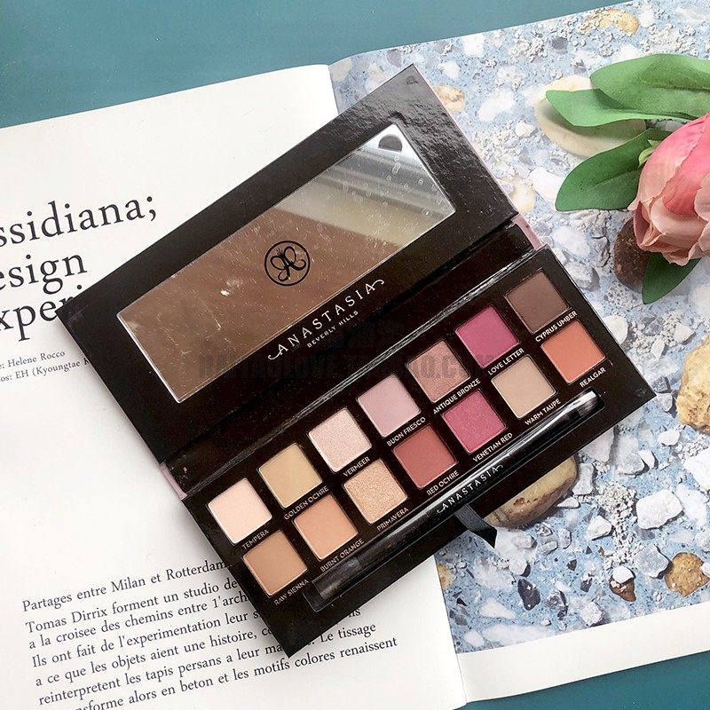 现货清仓自用 ABH/anastasia beverly hills眼影盘14色文艺复兴_虎窝淘