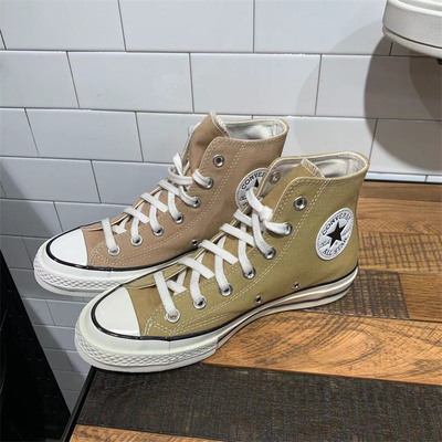 匡威高低帮帆布鞋火龙果玫红粉色