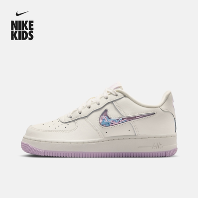 耐克AF1女款GS大童低帮板鞋