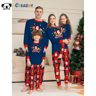 I 99748 Christmas Holiday Atmosphere Pajama Set睡衣套装