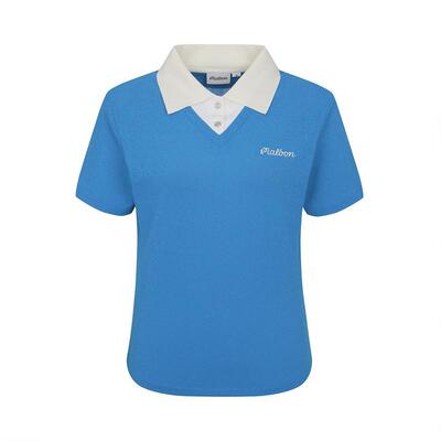 海外代购MALBON GOLF女士高尔夫上装拼色短袖高尔夫运动球场竞技