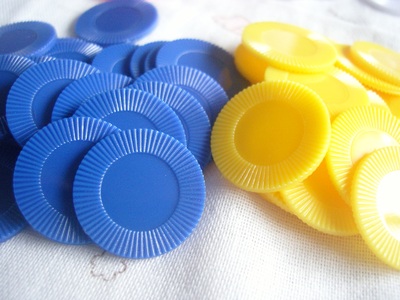 塑料扑克游戏记号太阳花圆片筹码