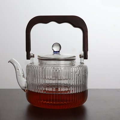 高硼硅玻璃茶壶蒸煮两用