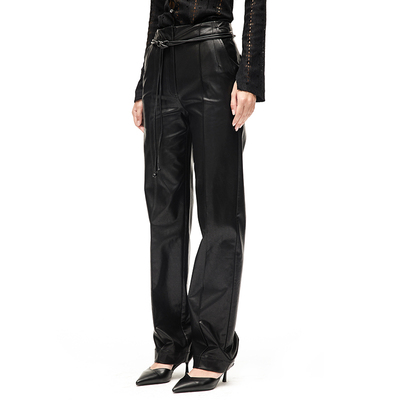 emptypage修身皮裤