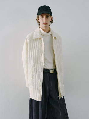 GRAINMUSTARD绗缝衬衫式棉服